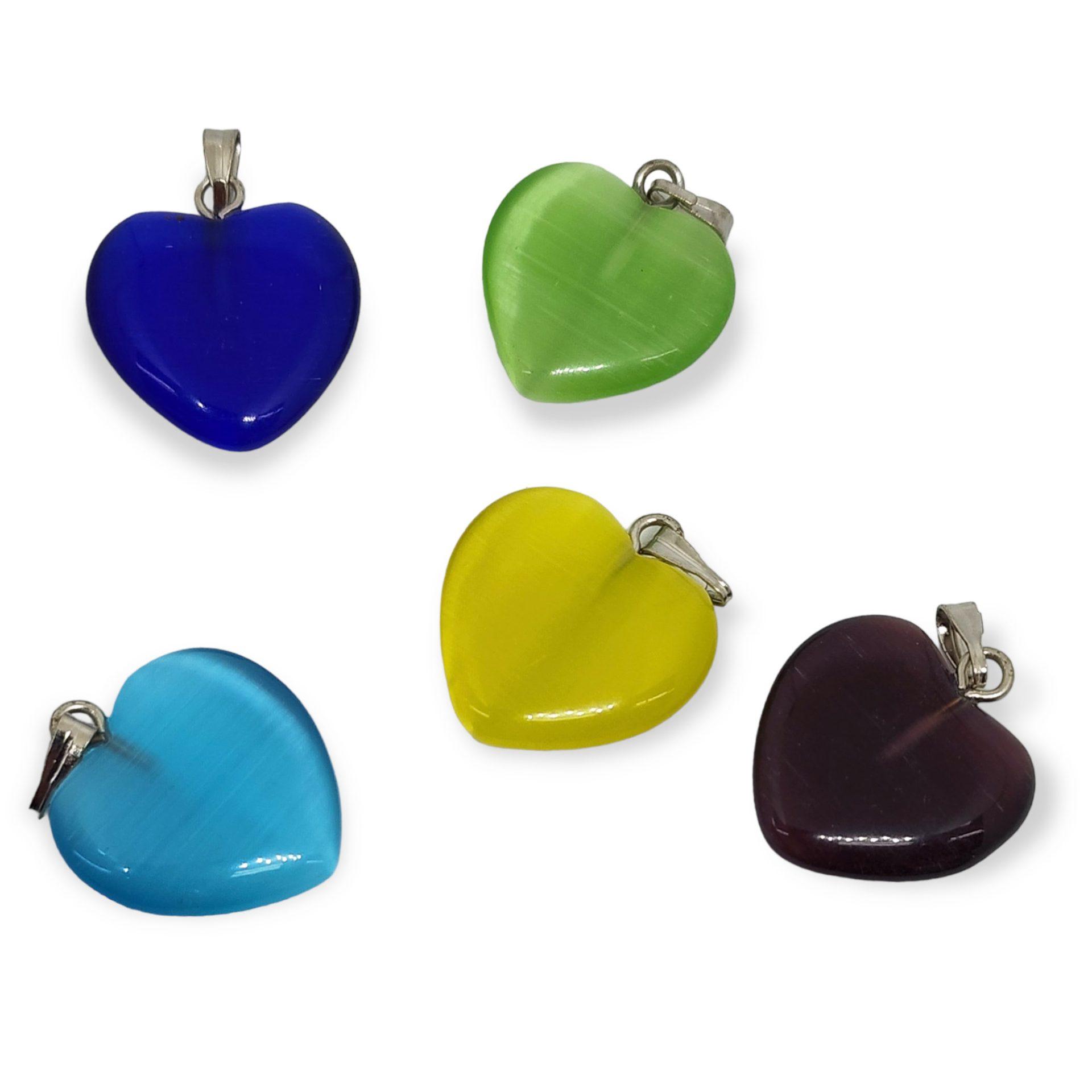 Colgante Corazón De Vidrio Kaizen Bijoux