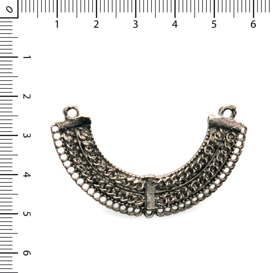 Cuello Semicirculo c/dibujo peltre - Kaizen Bijoux